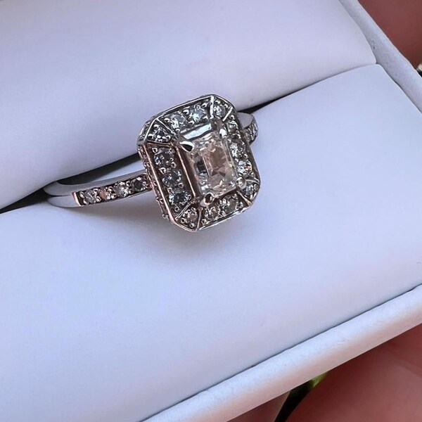 Genuine Diamond Ring - Etsy