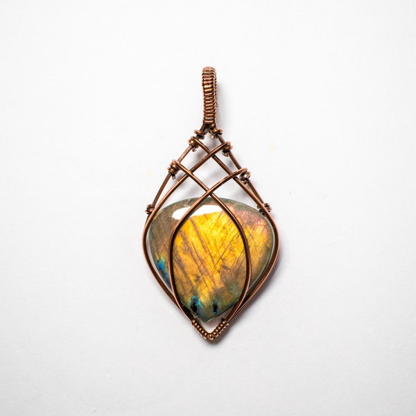 Wire Work Pendant - Etsy