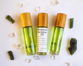 Moldavite Manifestation Oil Healing, Love, Abundance, Manifestation ...
