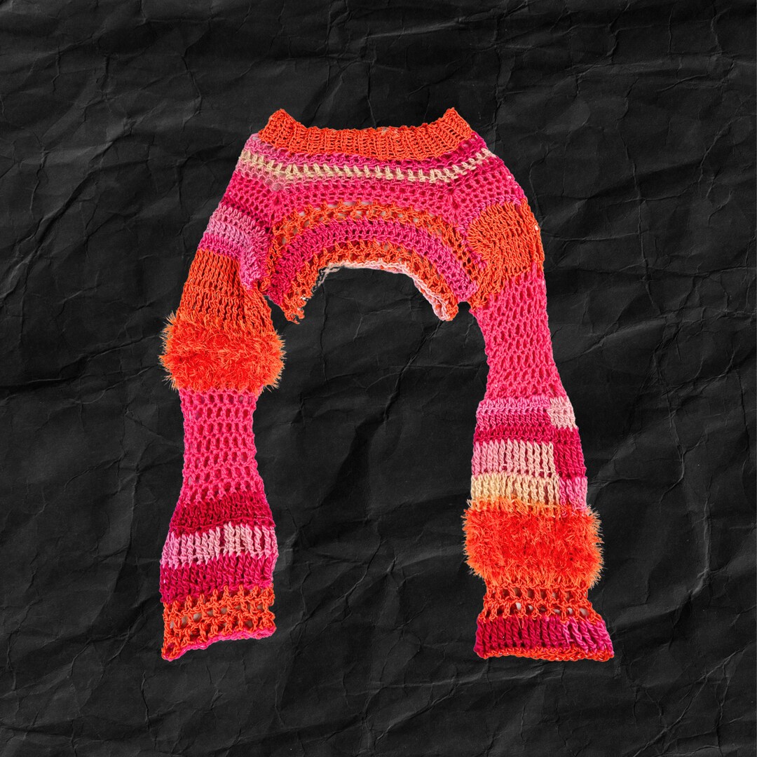 Crochet Shrug Sleeves PATTERN / Mesh Bolero Rave Festival Wear ...