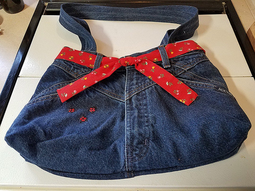 Handmade Blue-jean Purse - Etsy
