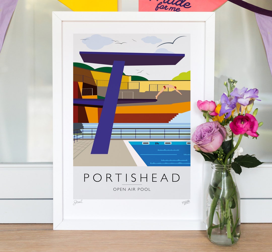 PORTISHEAD POOL Portrait A3 Print - Etsy