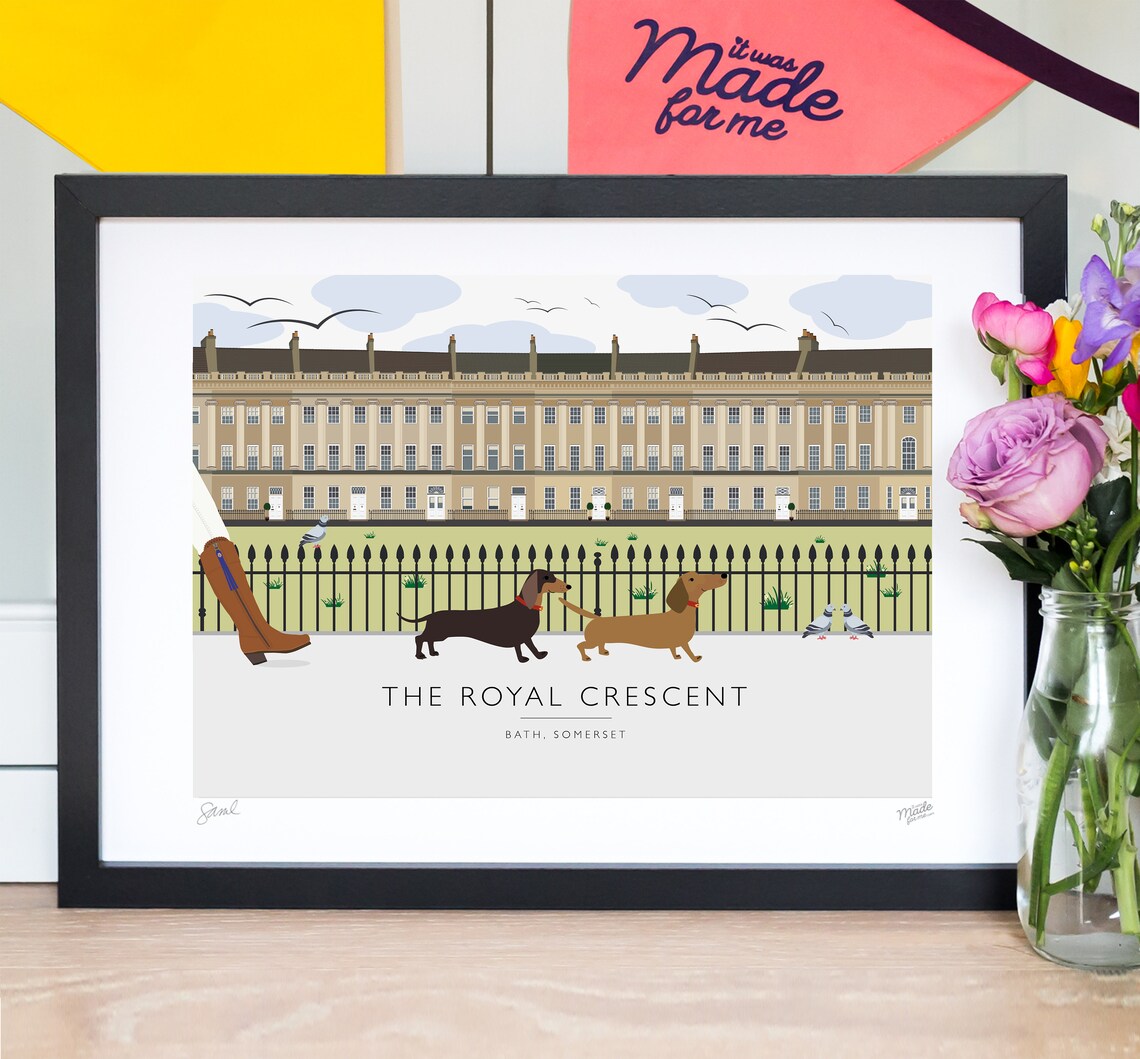 THE ROYAL CRESCENT - Landscape A3 Print - Etsy