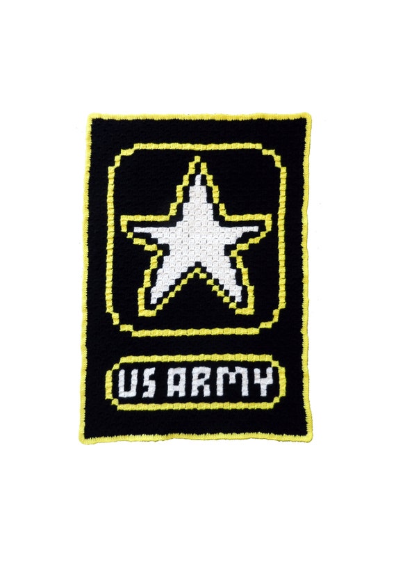 U.S. Army Crochet Baby Blanket Pattern Corner to Corner | Etsy