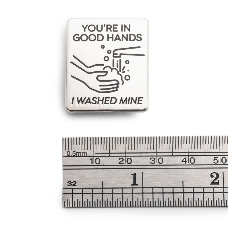 You're in Good Hands Handwashing Pin - Etsy