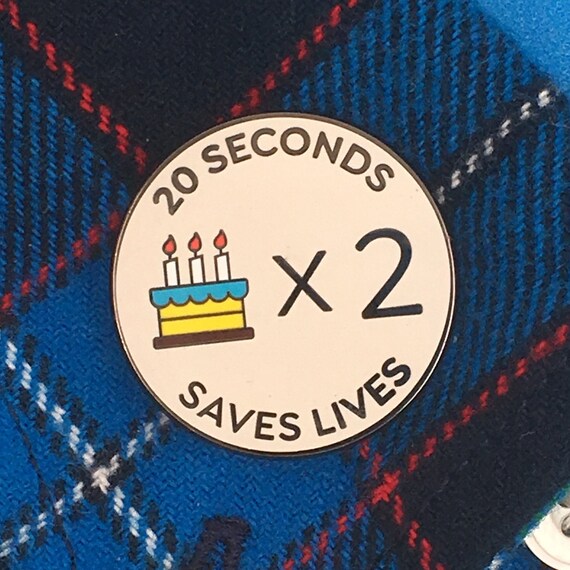 Happy Birthday Handwashing Pin | Etsy