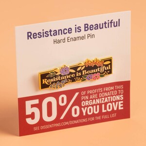 Resistance is Beautiful Pin - Etsy