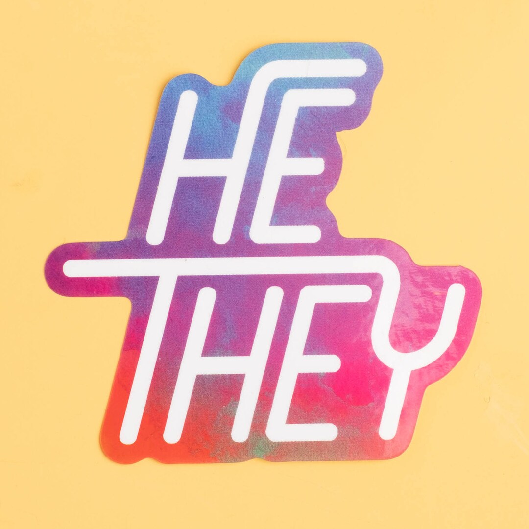 Pronoun Sticker Sheets He/they 3 Pack - Etsy