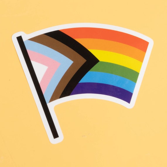 Progress Pride Flag Sticker - Etsy