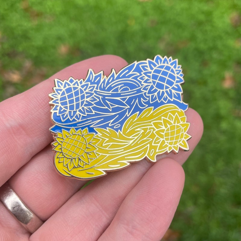 Ukraine Flag Pin - Etsy
