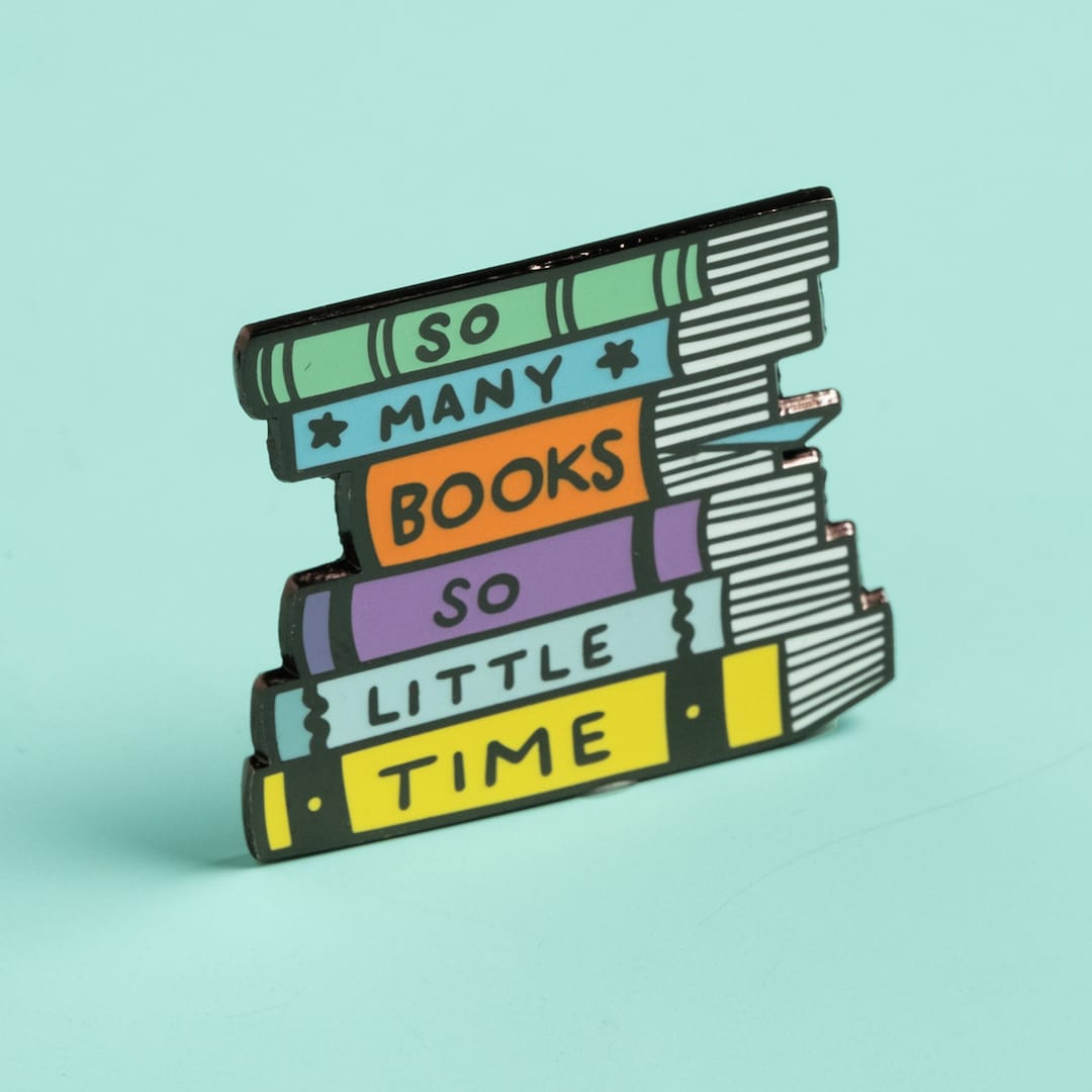 So Many Books so Little Time Pin - Etsy