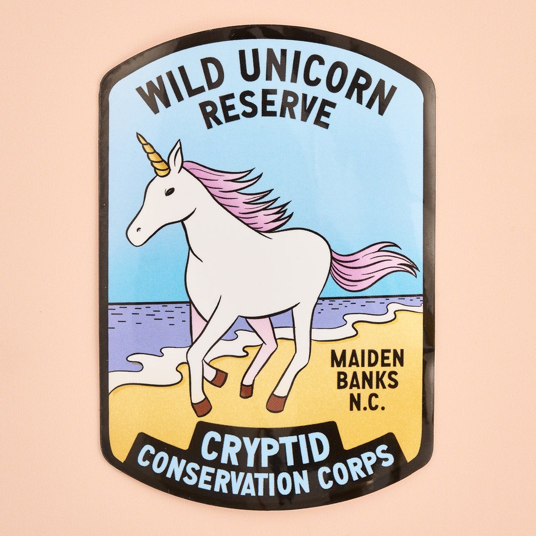 Wild Unicorn Reserve Sticker - Etsy