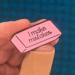 I Make Mistakes Pin - Etsy