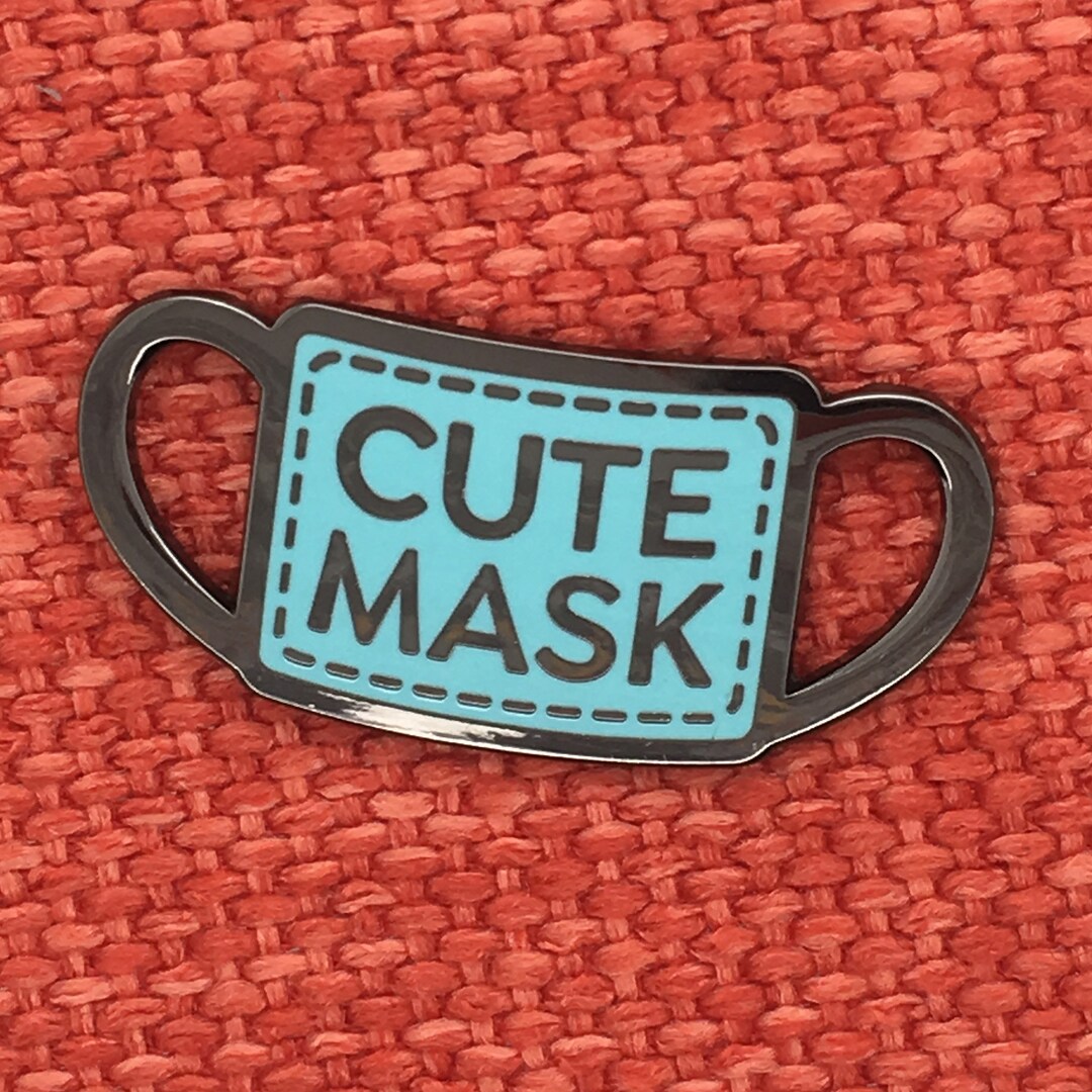 Cute Mask Pin - Etsy