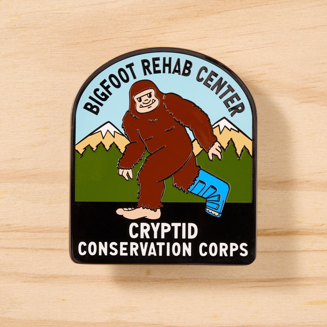 Bigfoot Rehab Center Mini Pin - Etsy