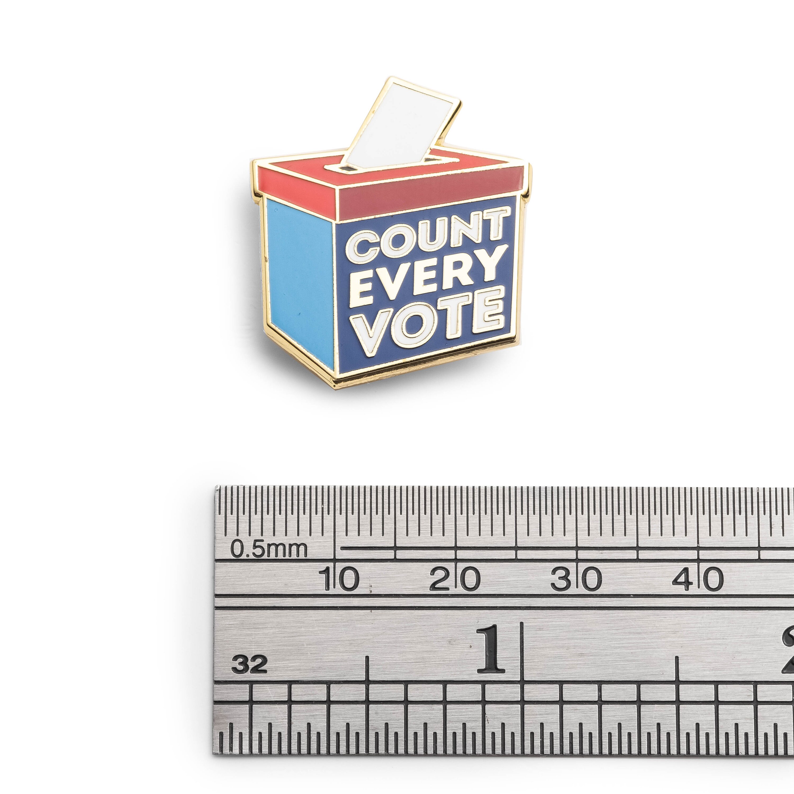 Count Every Vote Mini Pin - Etsy
