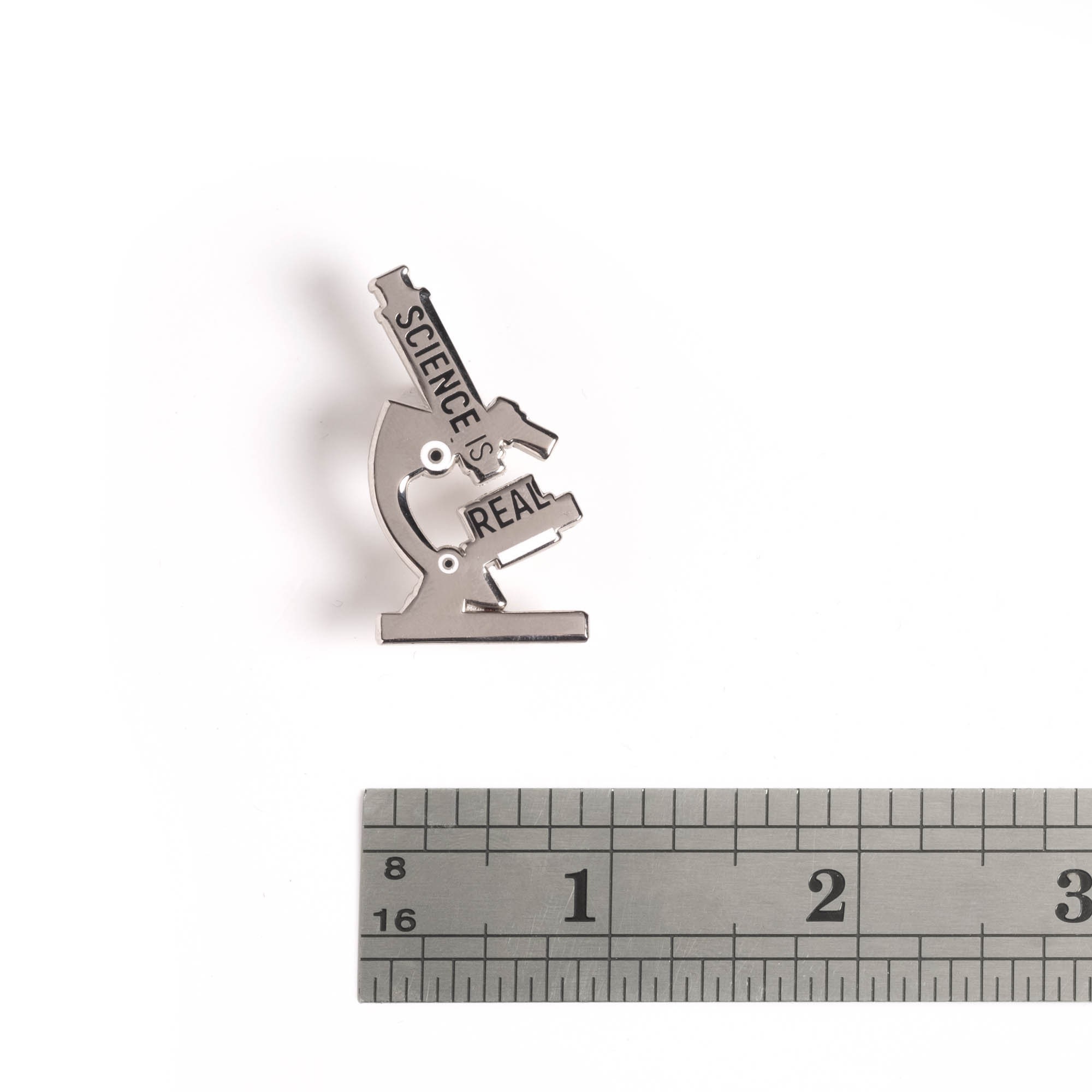 Science is Real Microscope Pin - Etsy