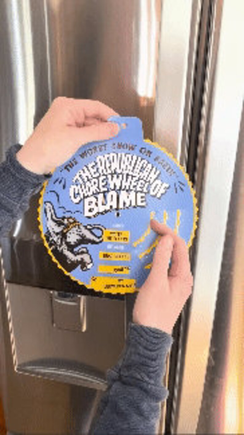 Republican Chore Wheel of Blame - Etsy