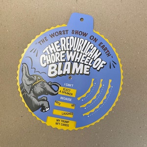 Republican Chore Wheel of Blame - Etsy