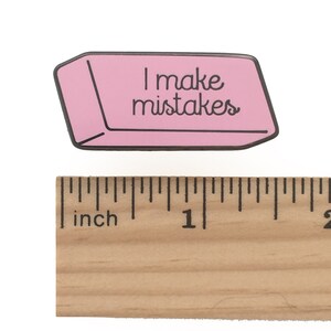 I Make Mistakes Pin - Etsy
