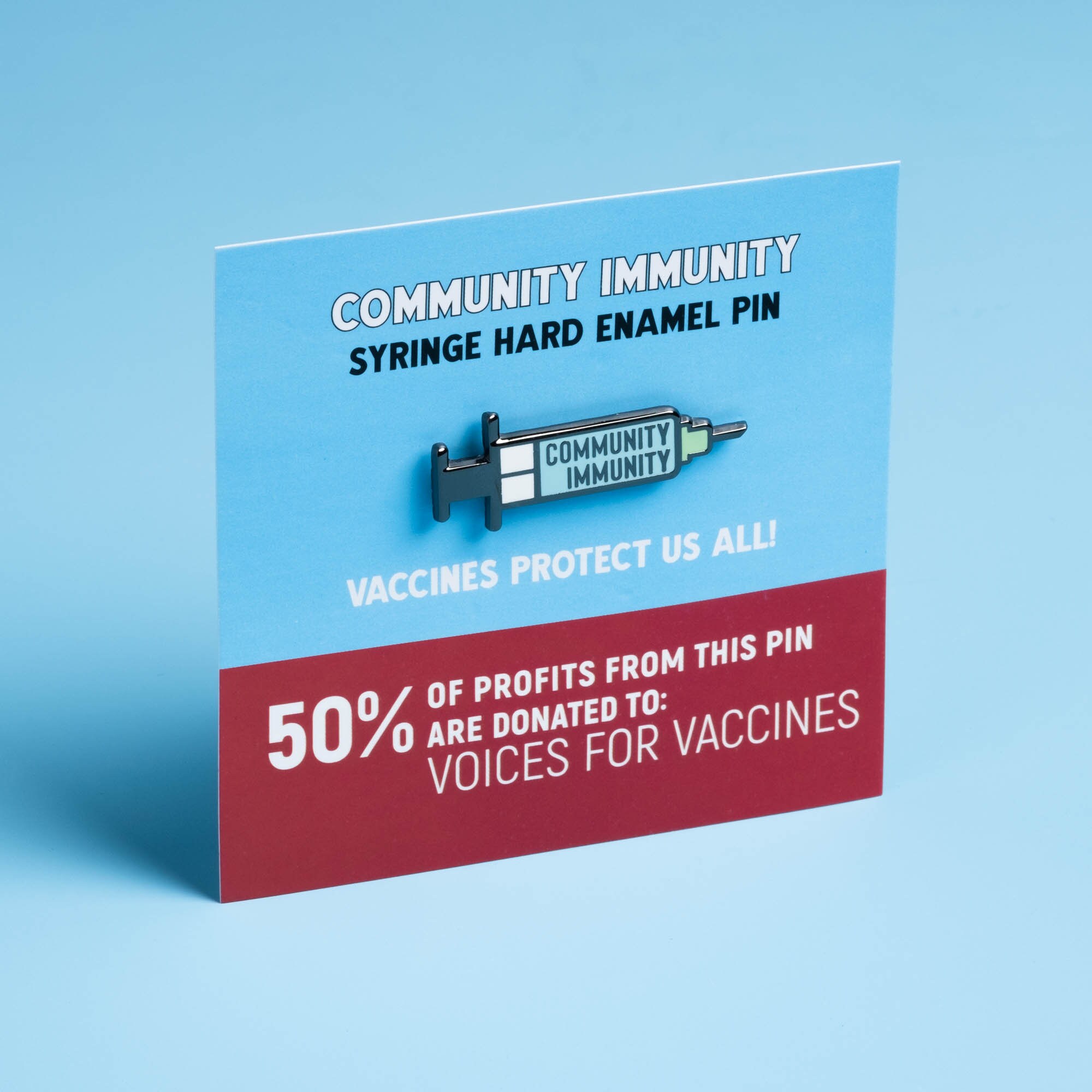 Community Immunity Pin Syringe | Etsy