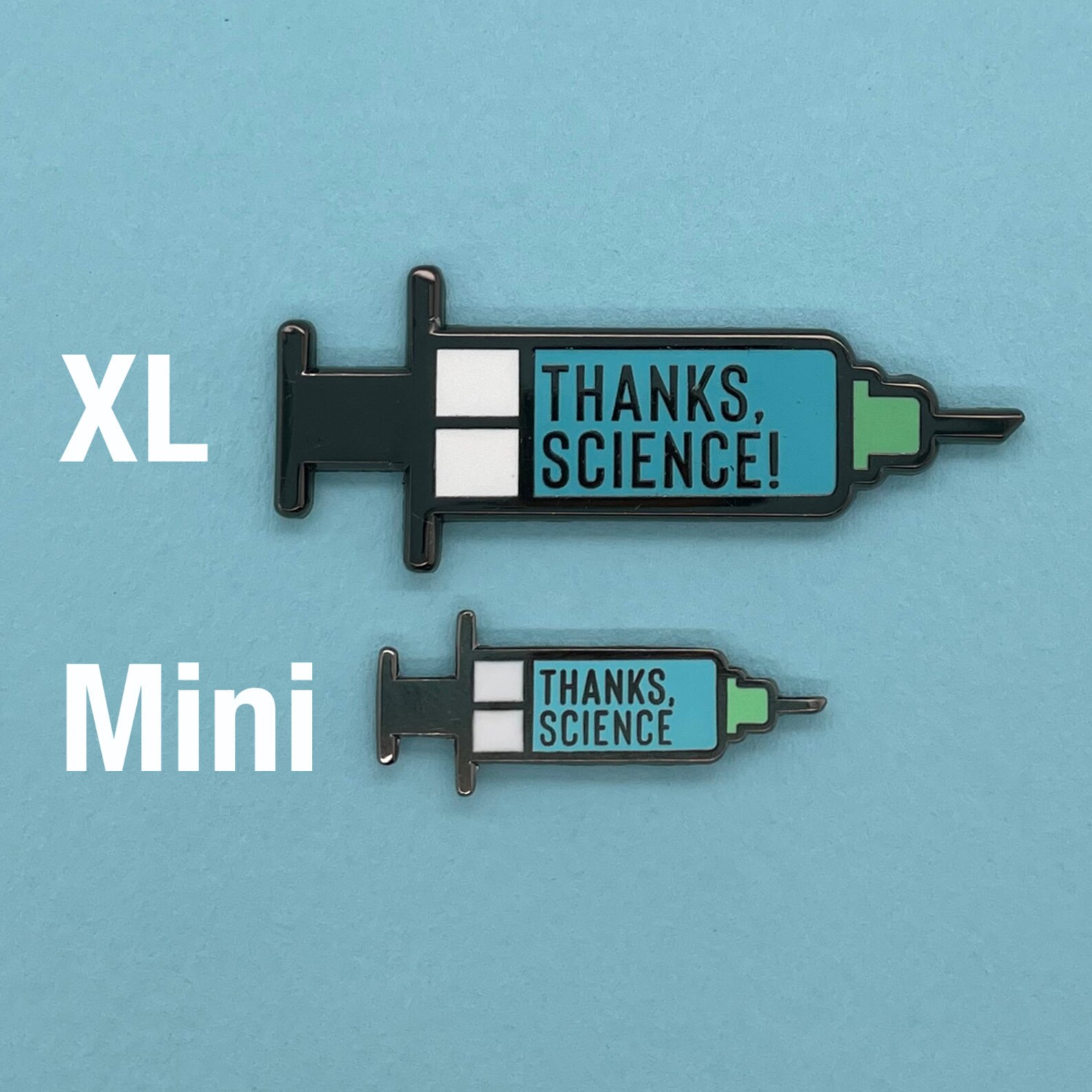 Merci Science Seringue vaccin XL Pin - Etsy France