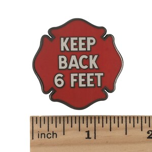 Keep Back 6 Feet Social Distancing Pin - Etsy