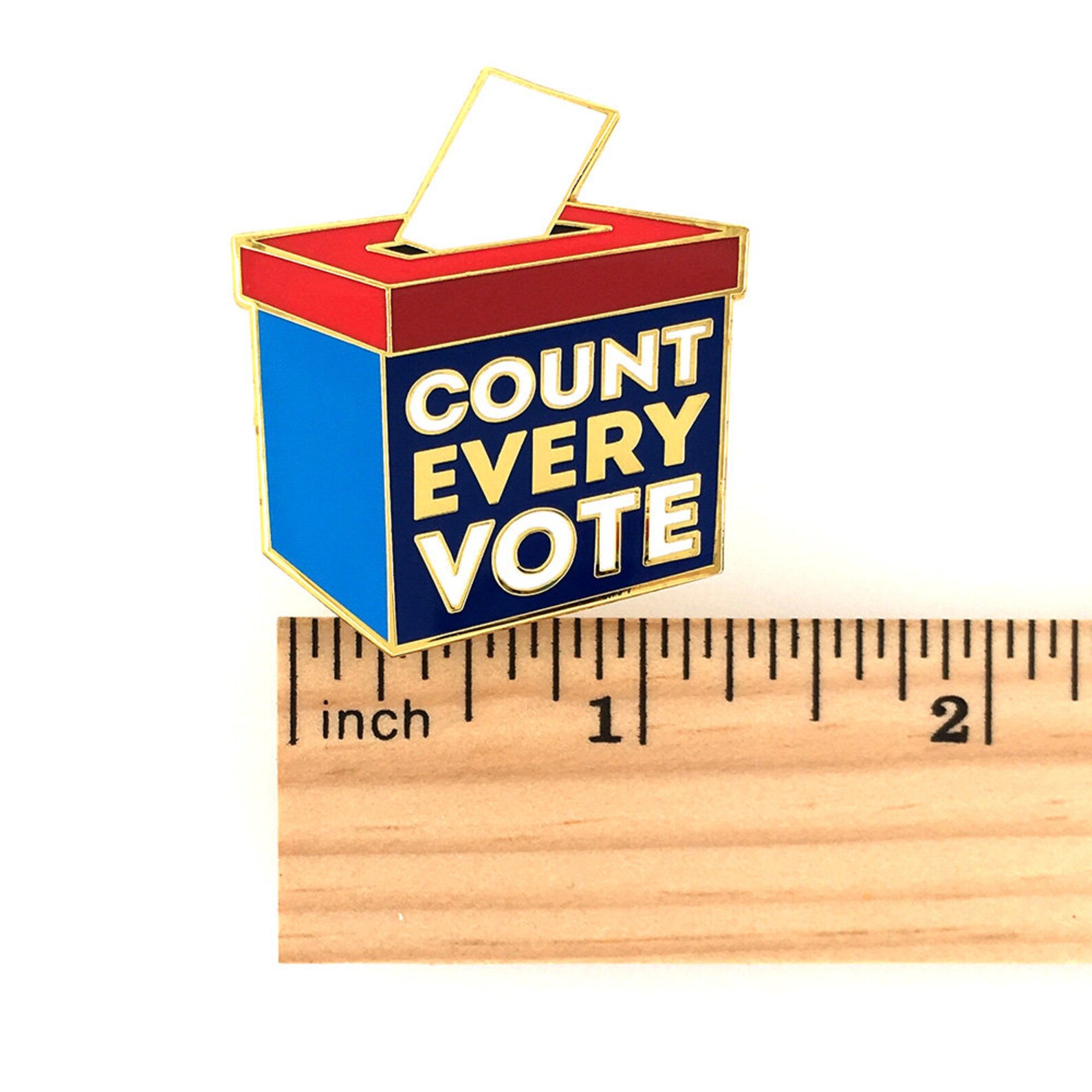 Count Every Vote Pin | Etsy