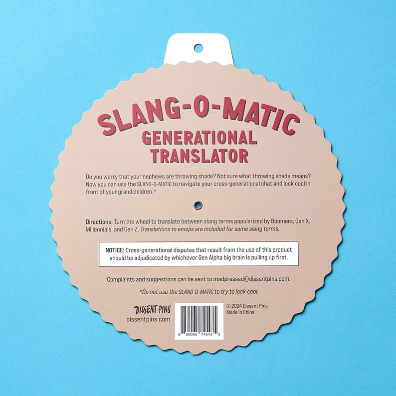 Slang-o-matic Generational Translator - Etsy