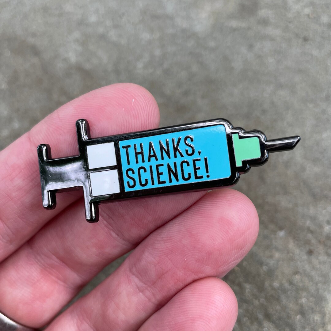 Merci Science Seringue vaccin XL Pin - Etsy France
