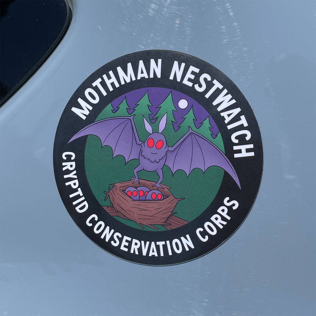 Mothman Nestwatch Car Magnet - Etsy