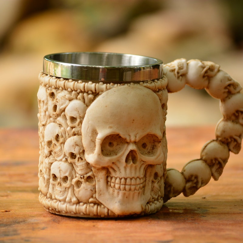 Skull Tea Cup - Etsy