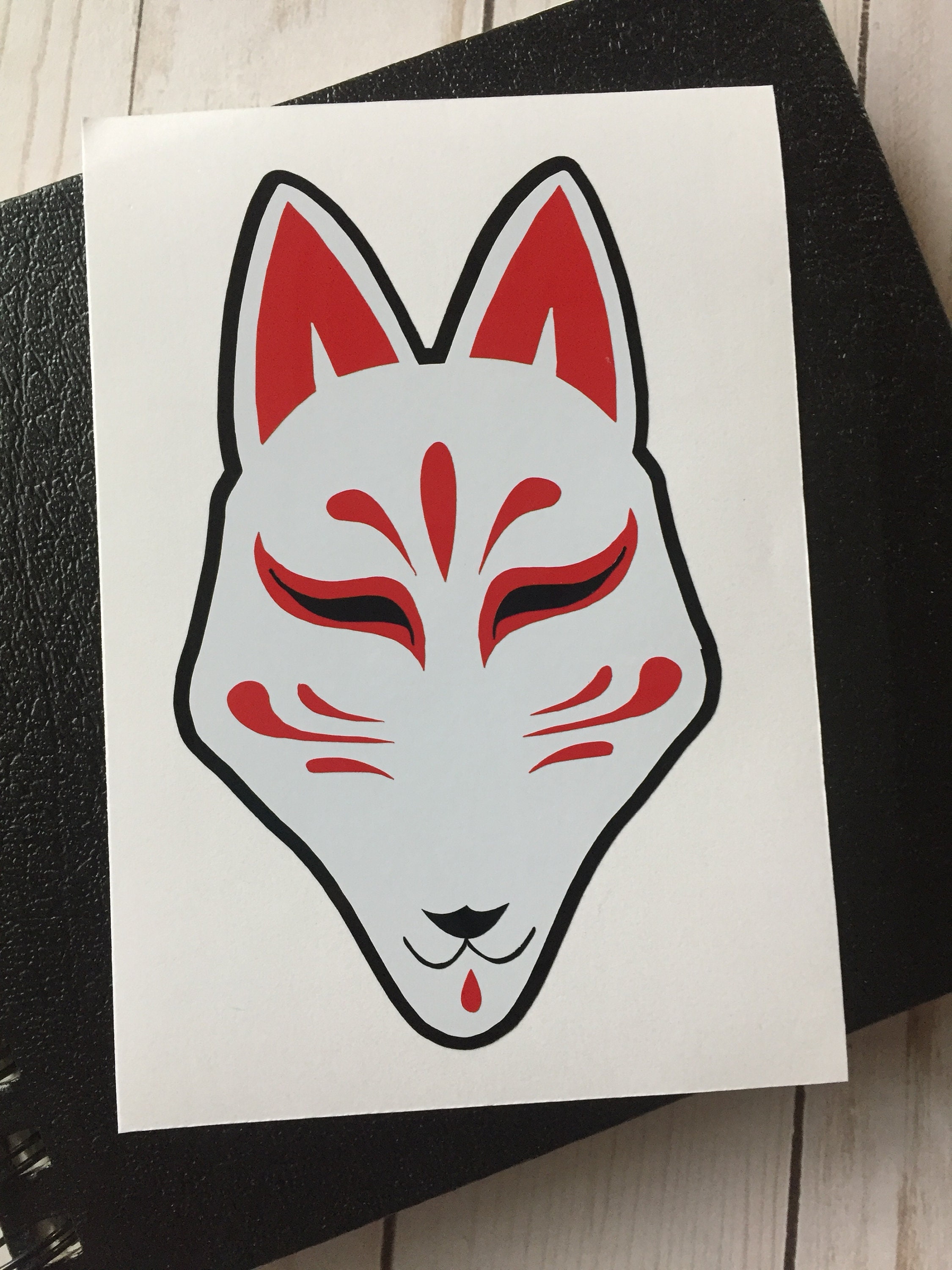 Kitsune Decal - Etsy