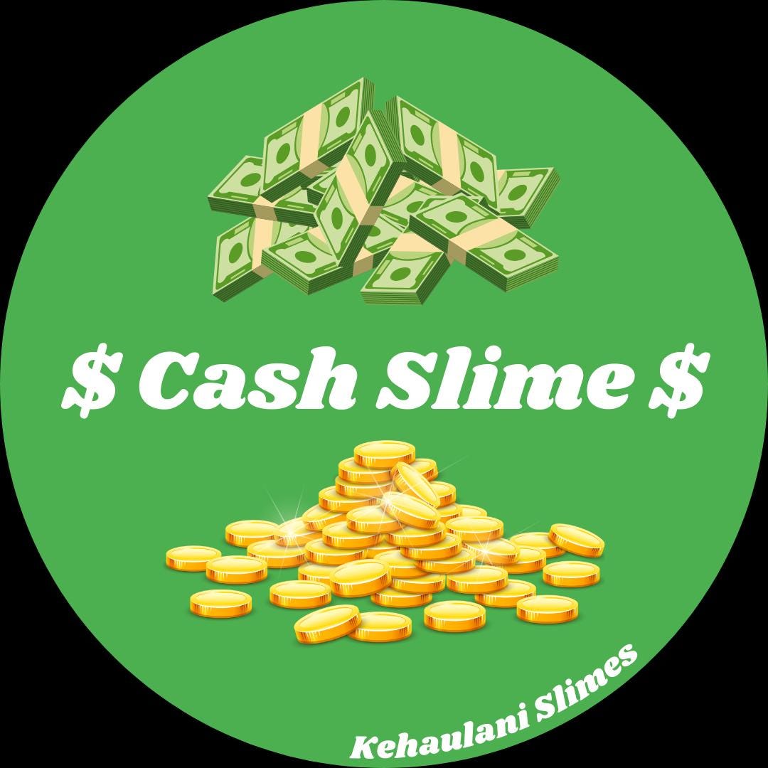 Customizable Cash Slime~ Cash in Every Jar! 8 Oz. - Etsy