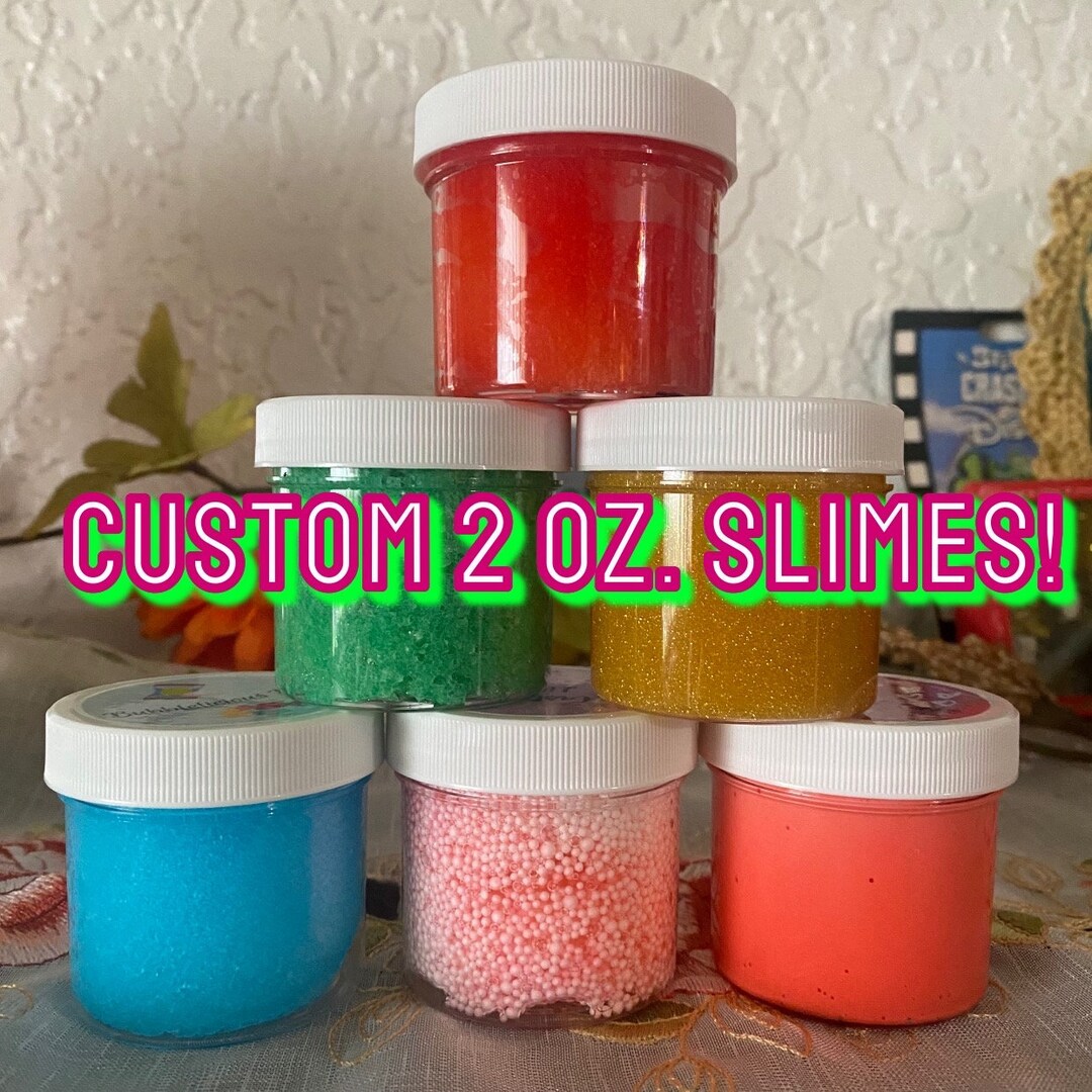 Custom 2 Oz. Slimes (different Textures/scents/colors to Choose From ...