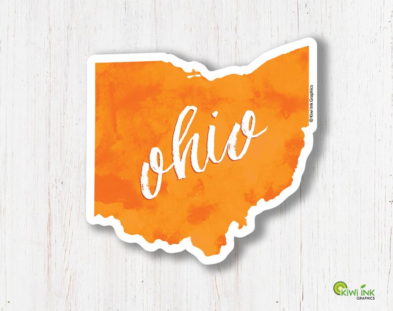 Ohio Ohio Decal Ohio Sticker State Stickers Travel | Etsy
