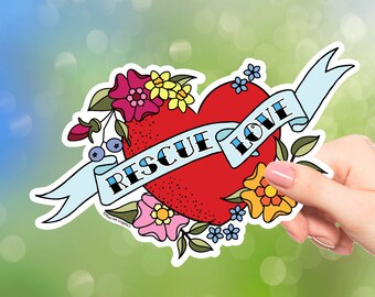 Rescue Bumper Sticker - Etsy