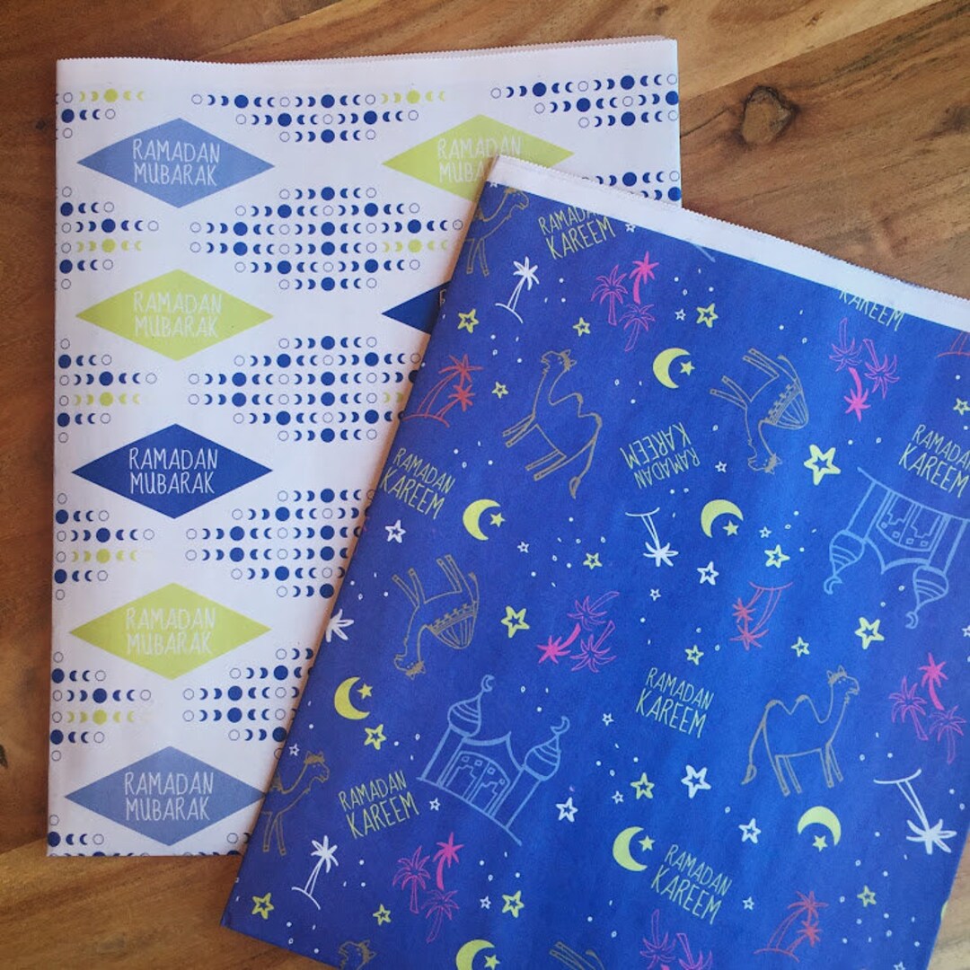 Ramadan Gift Wrap-2 Folded Reversible Sheets-10 SQFT - Etsy