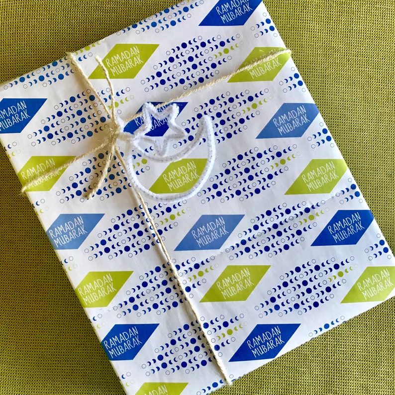 Ramadan Gift Wrap and Craft Paper 25 SQFT Bright Modern - Etsy