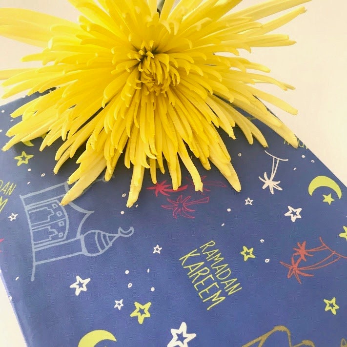 Ramadan Gift Wrap and Craft Paper 25 SQFT Bright Modern | Etsy