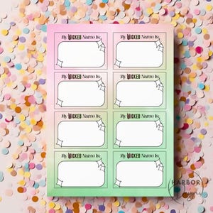 What's Your Wicked Name? Printable Party Name Tags, Wicked Name ...