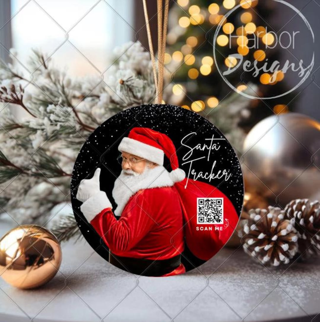 Santa Tracker QR Code PNG Digital Download Files for Sublimation ...
