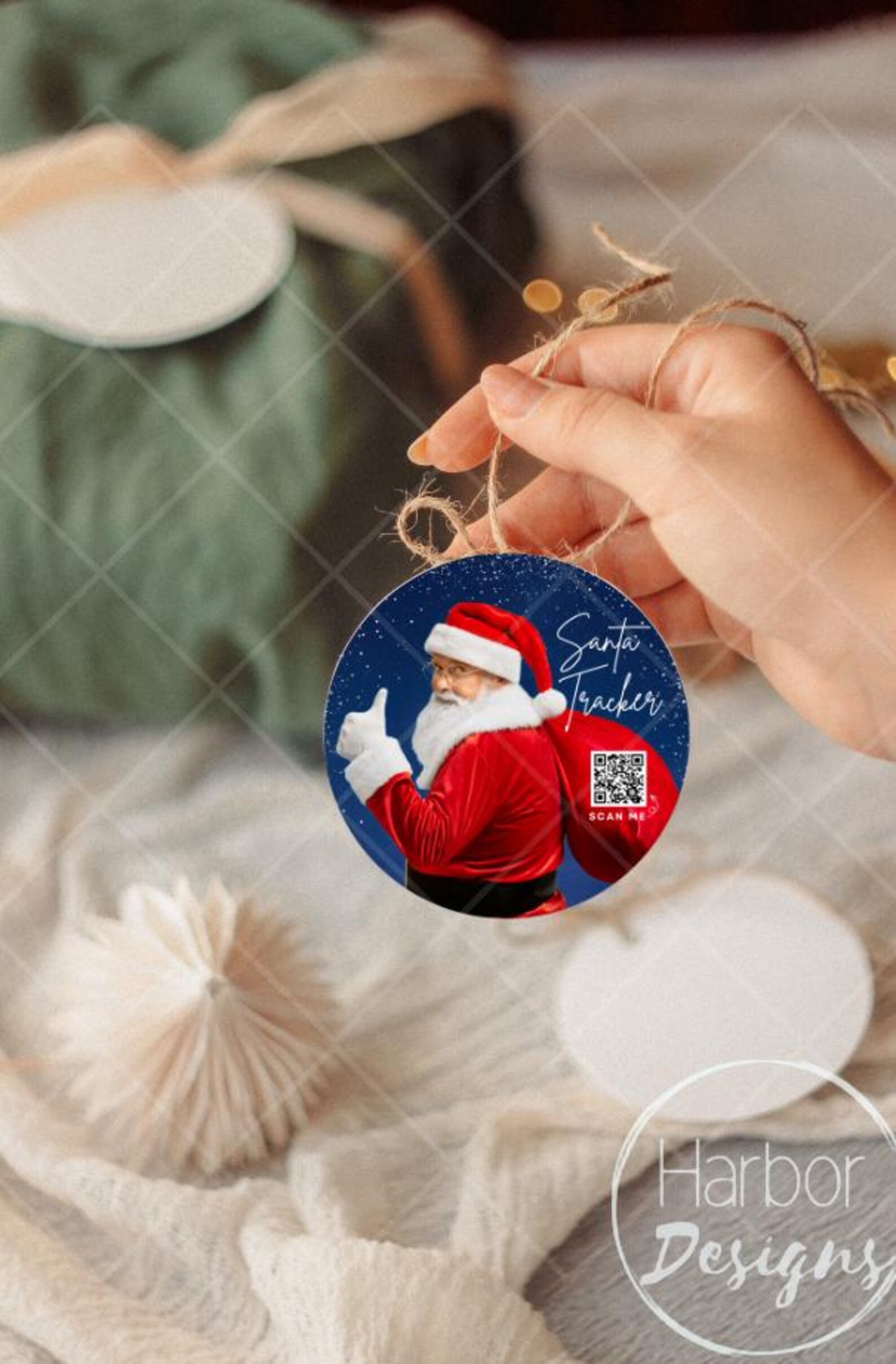Santa Tracker QR Code PNG Digital Download Files for Sublimation ...