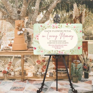 In Loving Memory Wedding Sign Design for a Personalized Touch Memorial ...