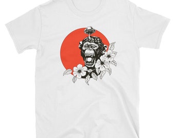 Monkey tshirt | Etsy