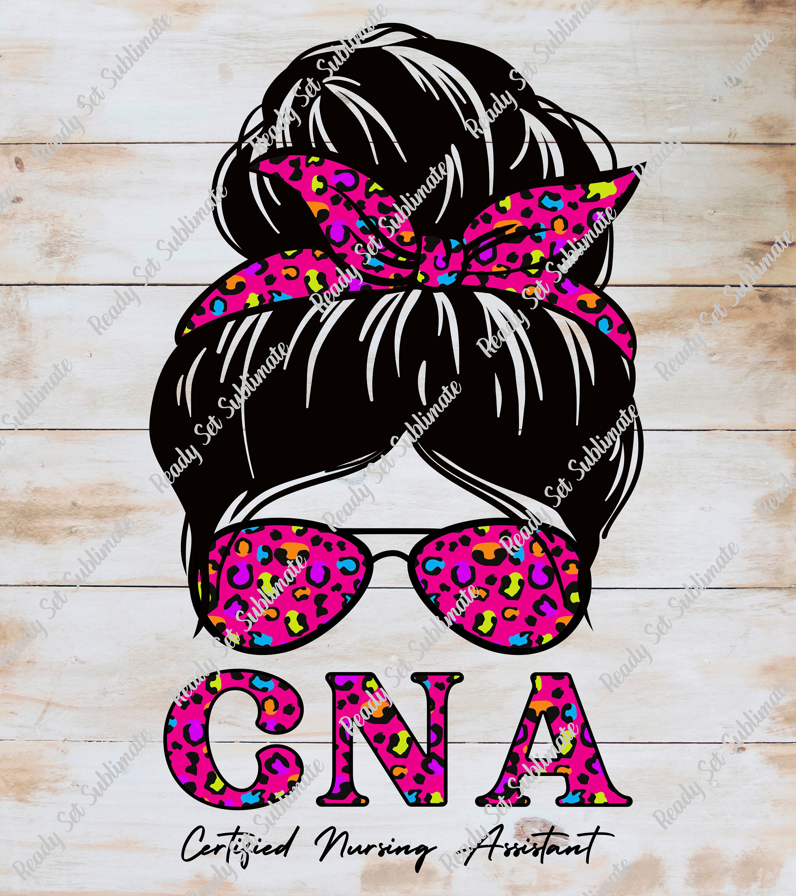 Cna Life Cnalife Certified Nursing Assistant Messy Bun Life Etsy