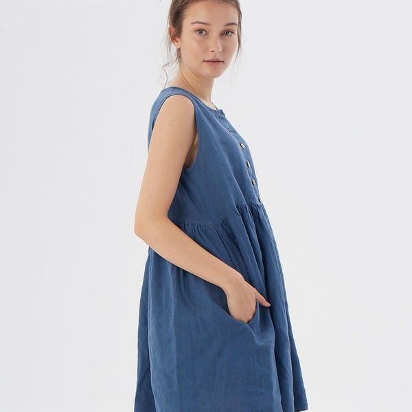 Linen Dress Etsy