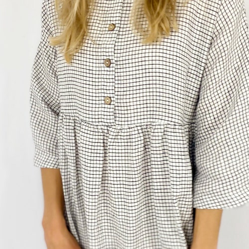 Linen Loose Sleeveless Dress With Hidden Side Pockets Malibu Etsy