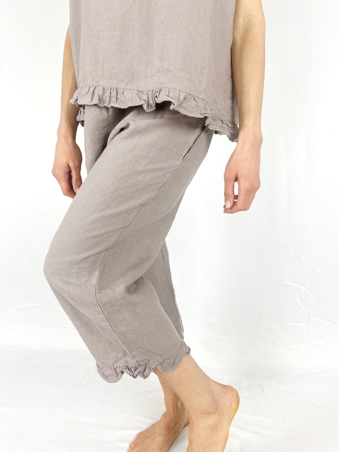 Linen Homewear Linen Pajama Set Linen Sleepwear Bridal Pajama Set ...