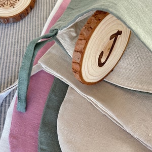 Custom Christmas Linen Stocking With Cuff, Handmade Personalized ...